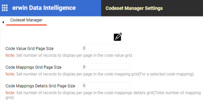 Configuring Codeset Manager