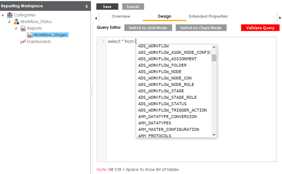 Creating Custom Reports