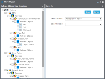 Moving Release Objects