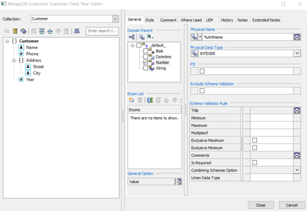 MongoDB Schema Validation