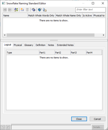 Applying Naming Standards from Mart